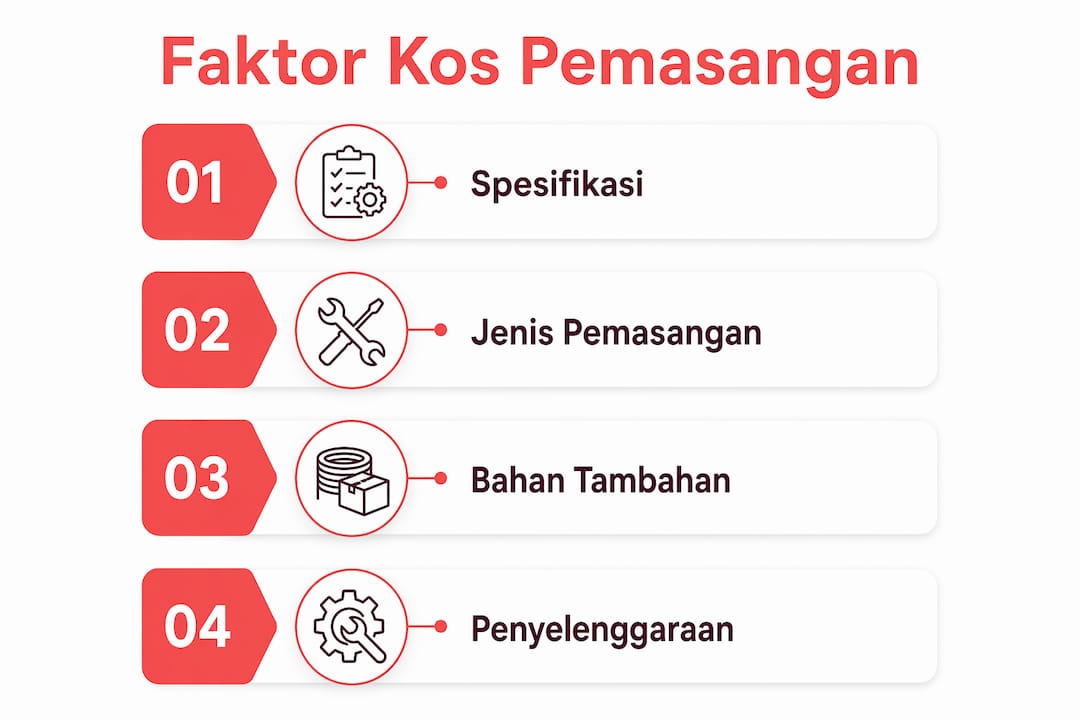 Faktor kos pemasangan projektor: panduan Malaysia 2026 - Projector Display