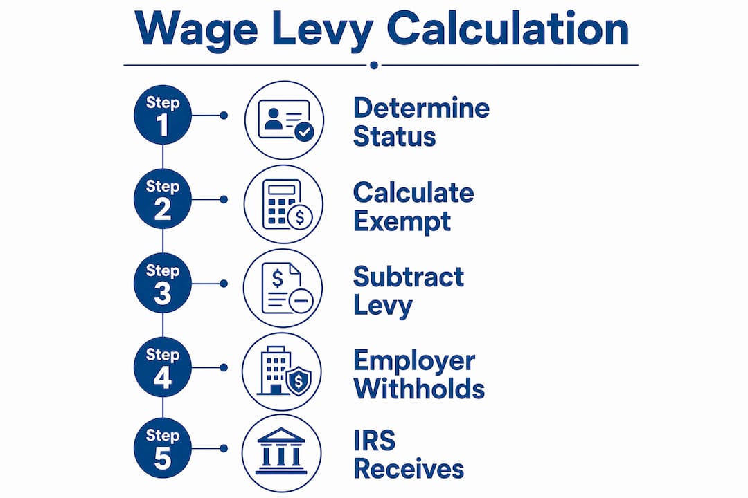 How IRS Wage Levy Amount Is Calculated in 2026