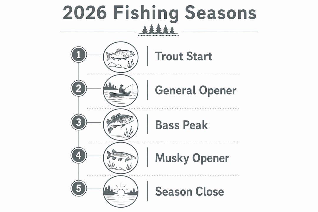 Northwoods Fishing Seasons Explained: 2026 Guide