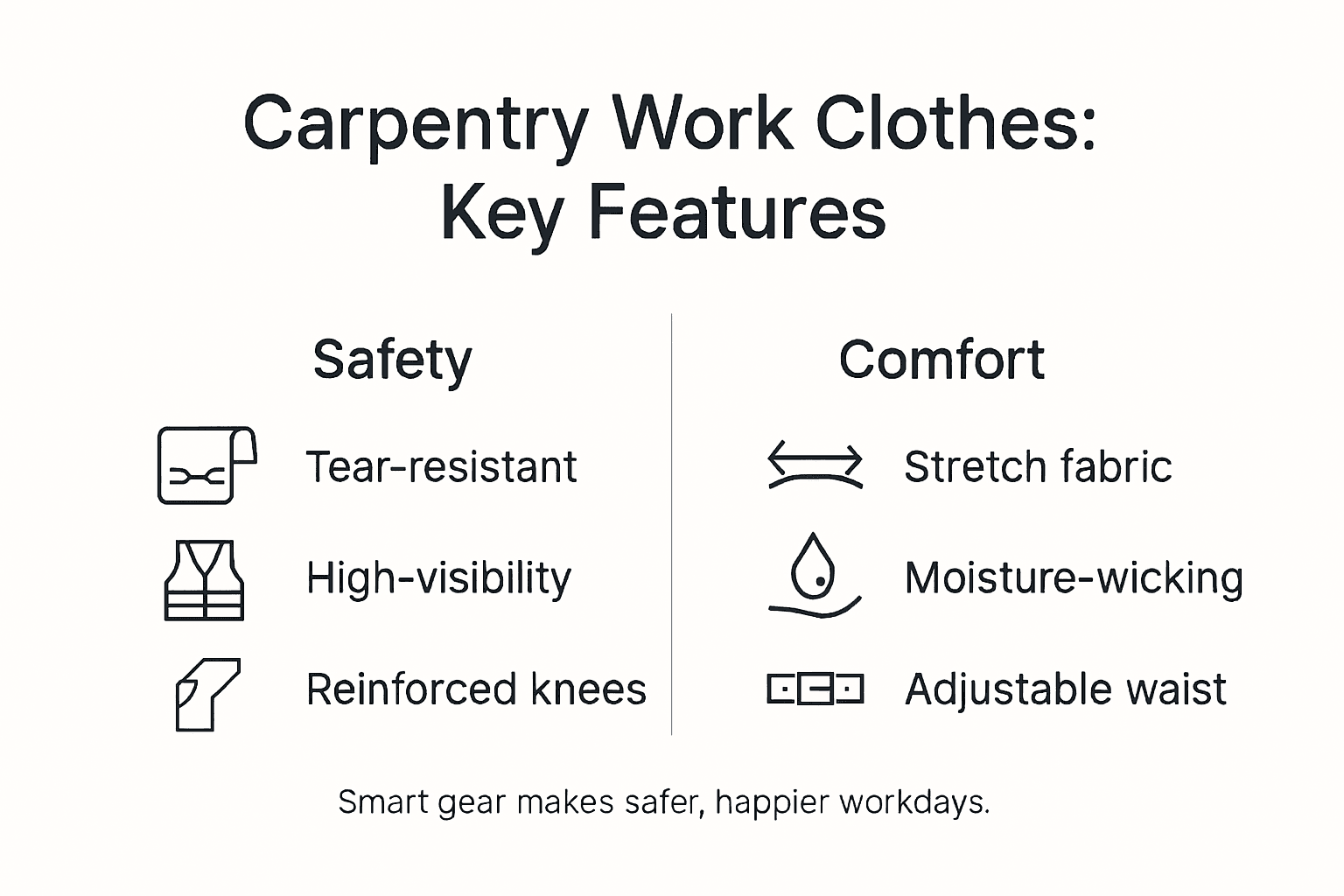 Carpentry Work Clothes: Safety, Fit, and Confidence – WorkWearComfort