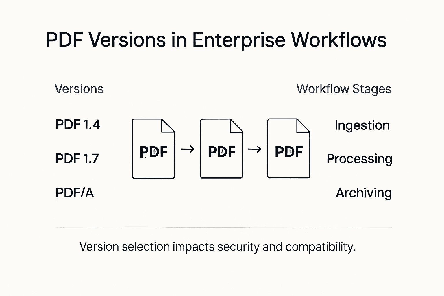 PDF Version Differences: Impact on Enterprise Workflows