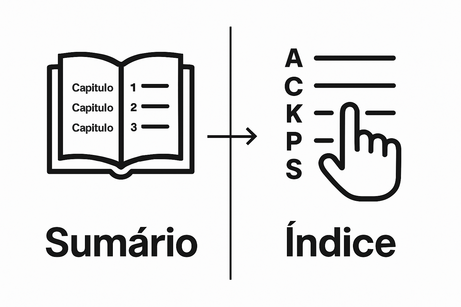 Entendendo a diferença entre sumário e índice - Rescrito