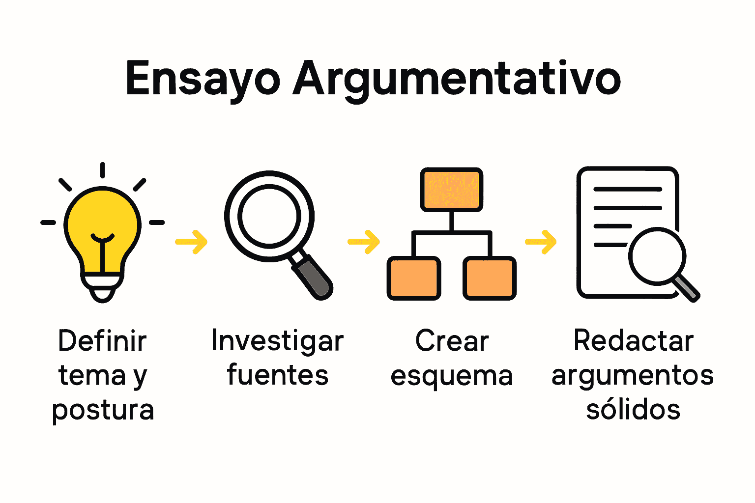 Cómo se escribe un ensayo argumentativo paso a paso - Rescrito