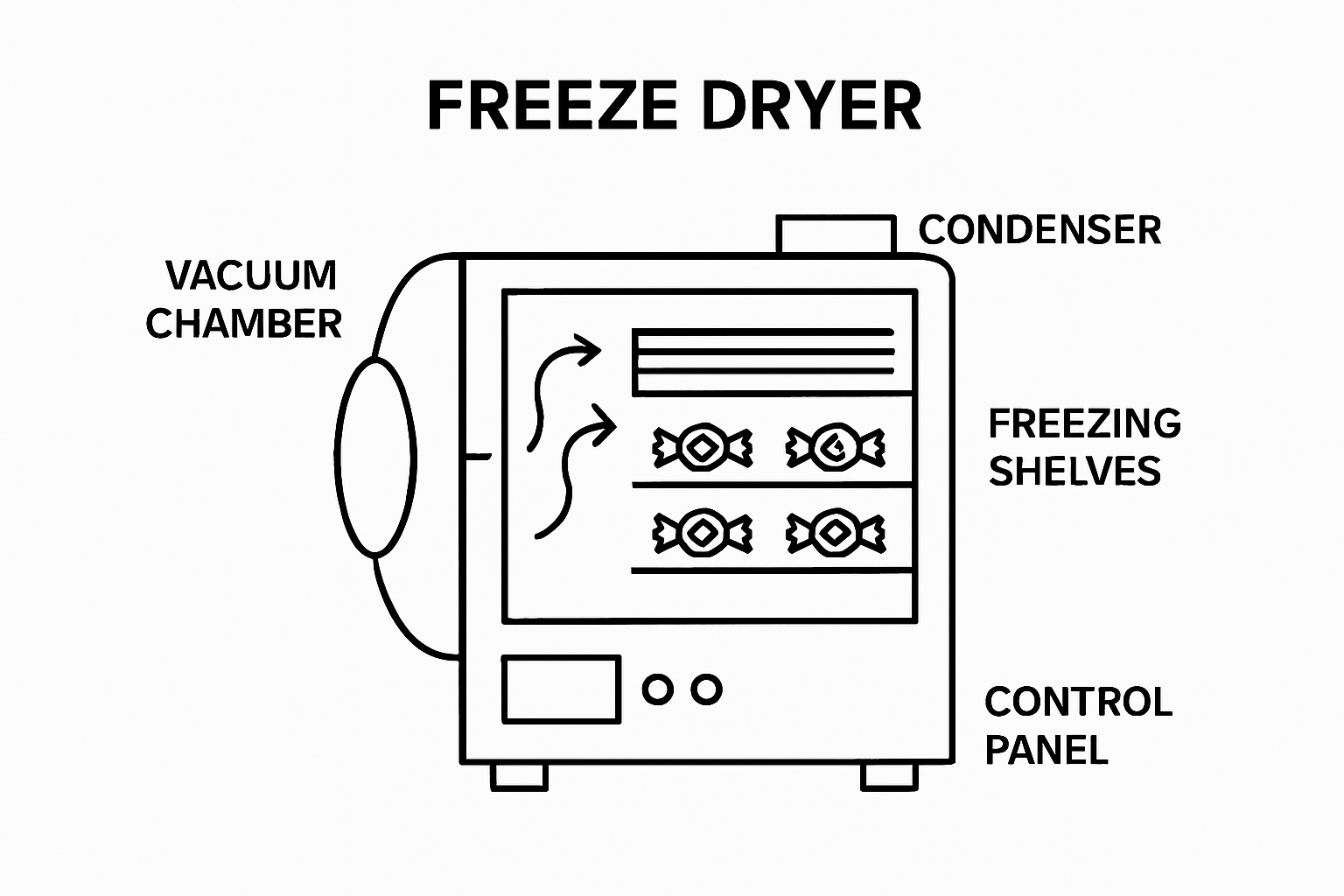 What Does a Freeze Dryer Look Like in Candy Production – Spaceman