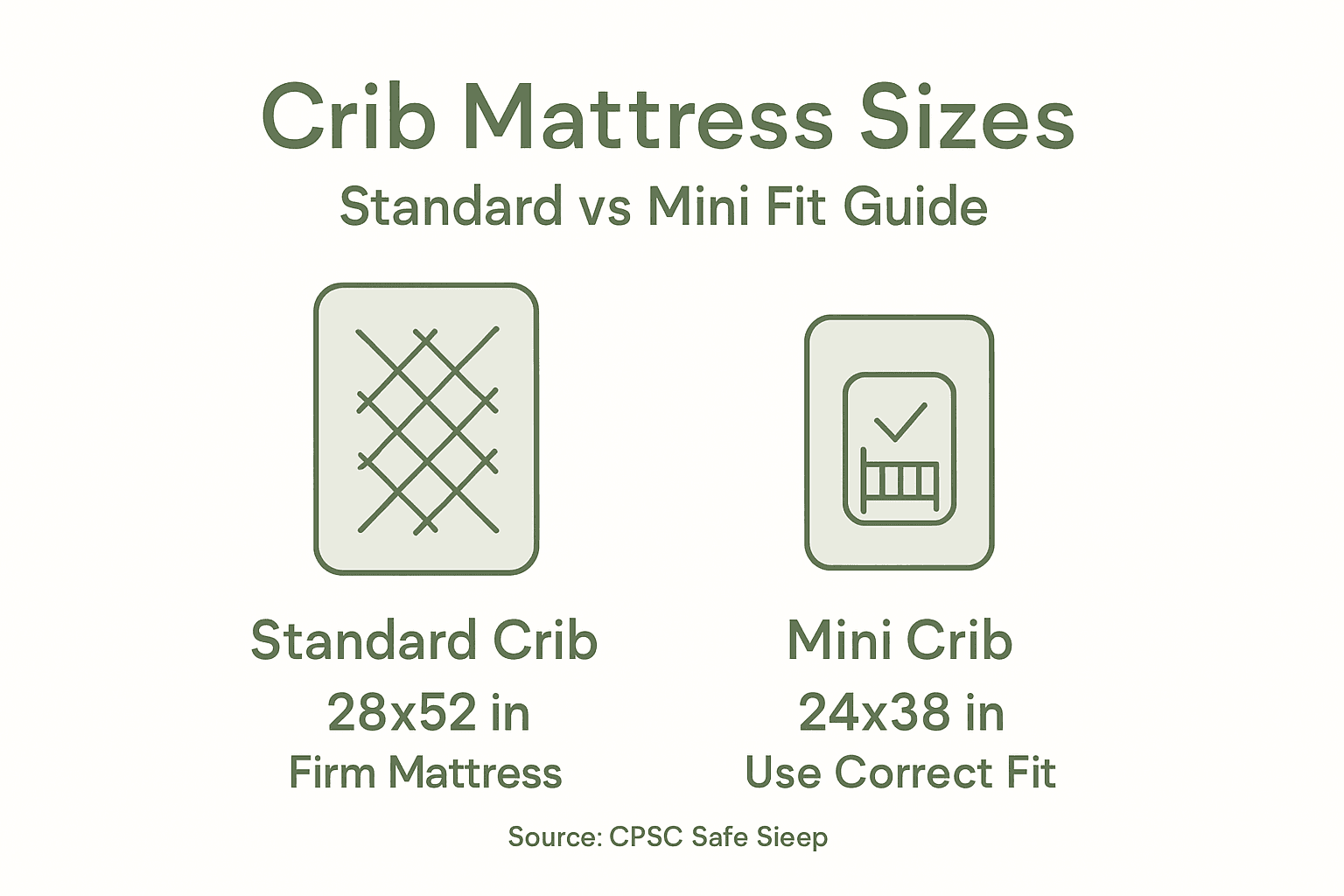 Crib Mattress Size Chart: Ensuring Safe Sleep Fit