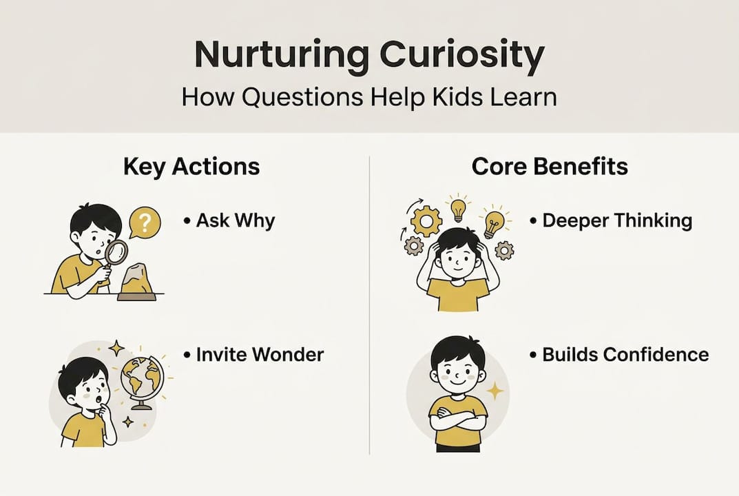 Infographic: nurturing curiosity key actions benefits