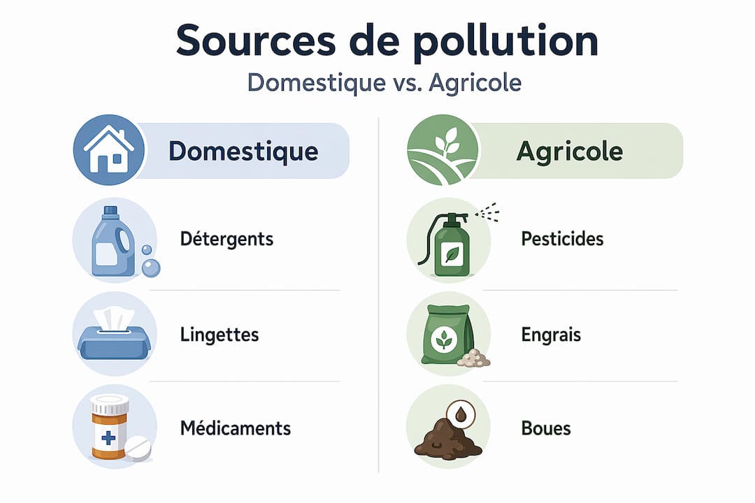 Infographie : l’impact de la pollution de l’eau liée aux activités ...
