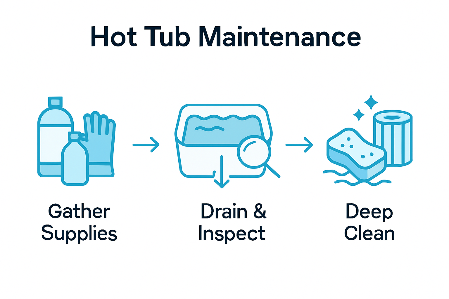 Step by Step Hot Tub Cleaning for Spotless Spa Results - ClearSpa™