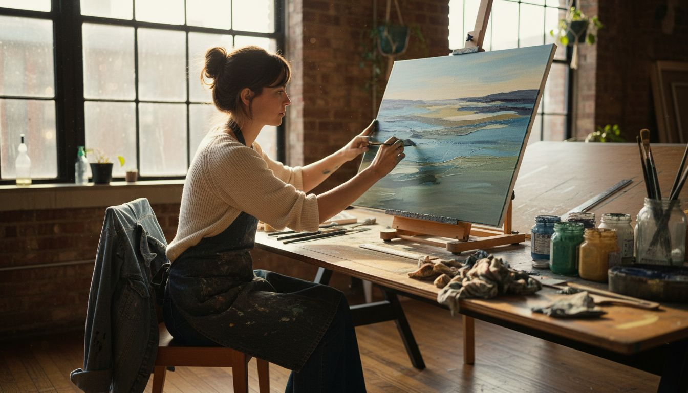 Horizontal Lines in Arts & Crafts: Visual Unity and Balance