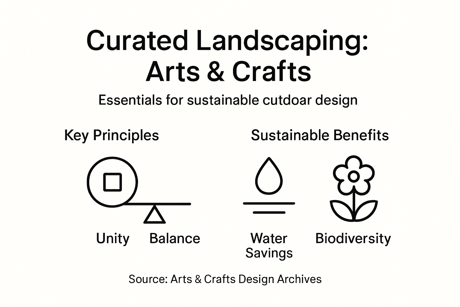 Role of Curated Landscaping in Arts & Crafts Design