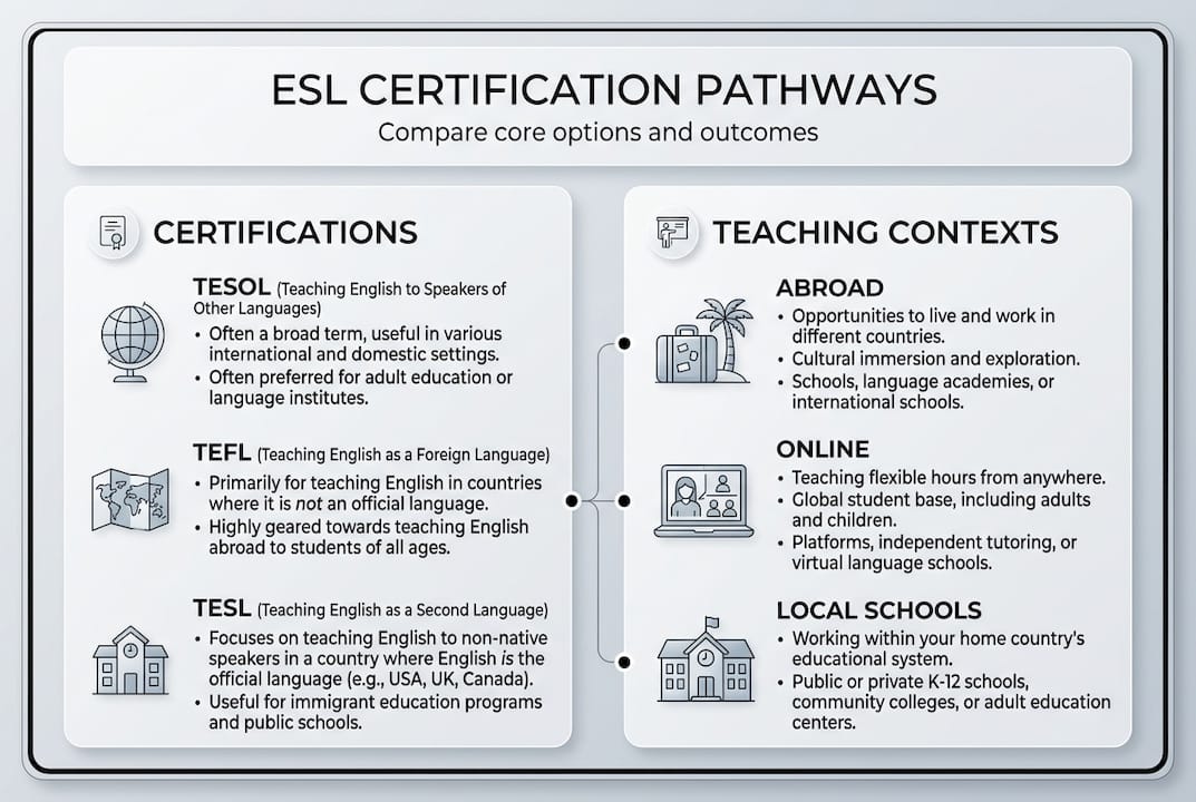 What Is ESL? Certification, Methods, and Teaching Pathways | TEFL Institute