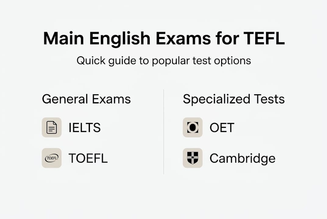 Types of English Exams: Choose the Right Test for TEFL | TEFL Institute