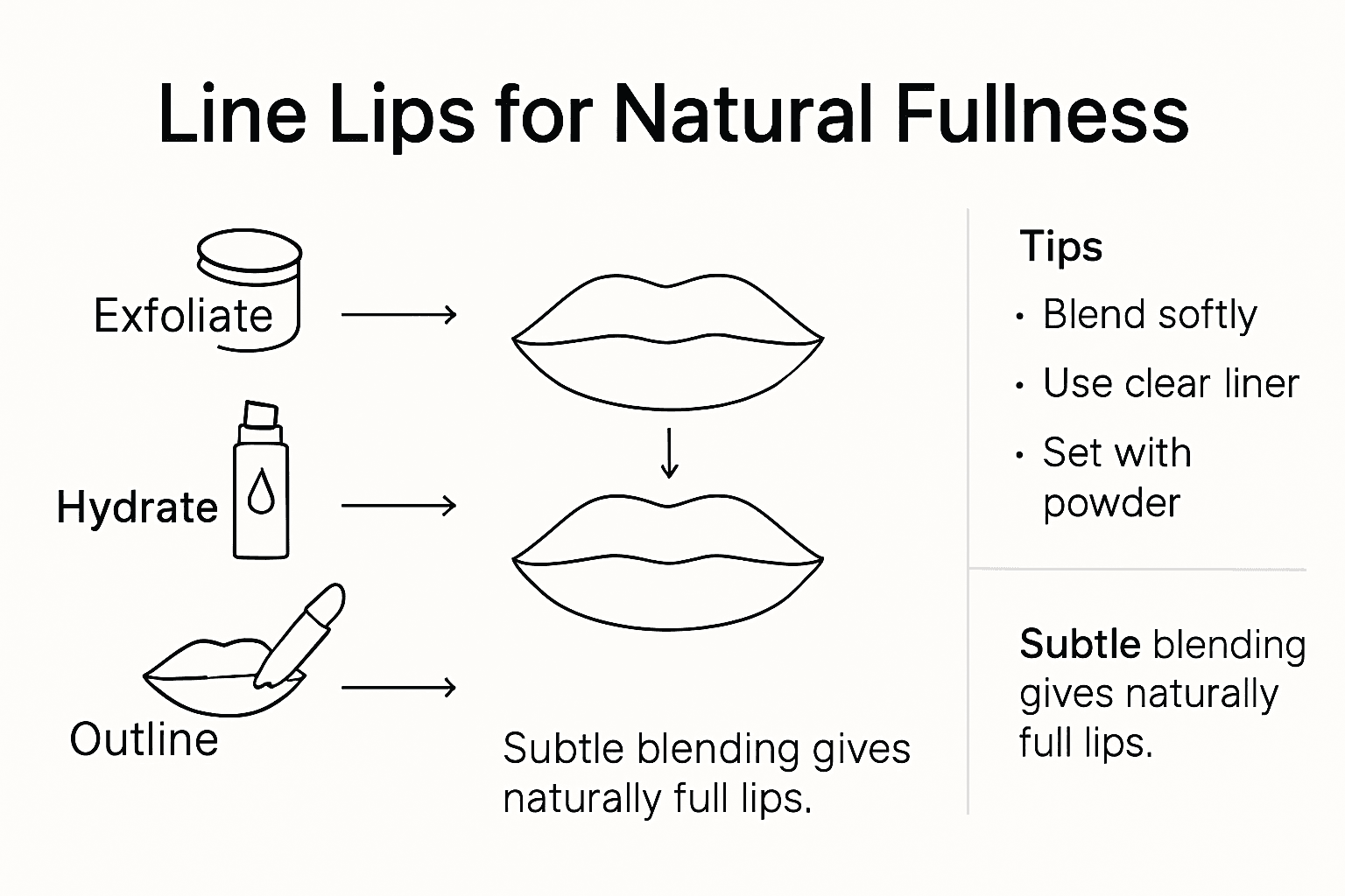 How to Line Lips to Look Fuller Naturally Step by Step – Luméra Cosmetica
