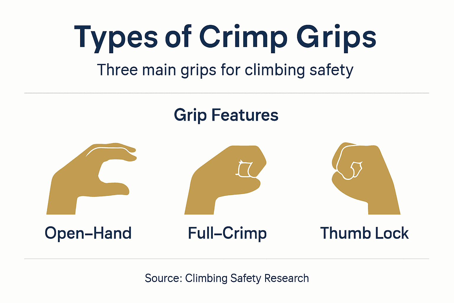 Types of Crimps Climbing: 220% More Grip Strength Safety - Gripnatic