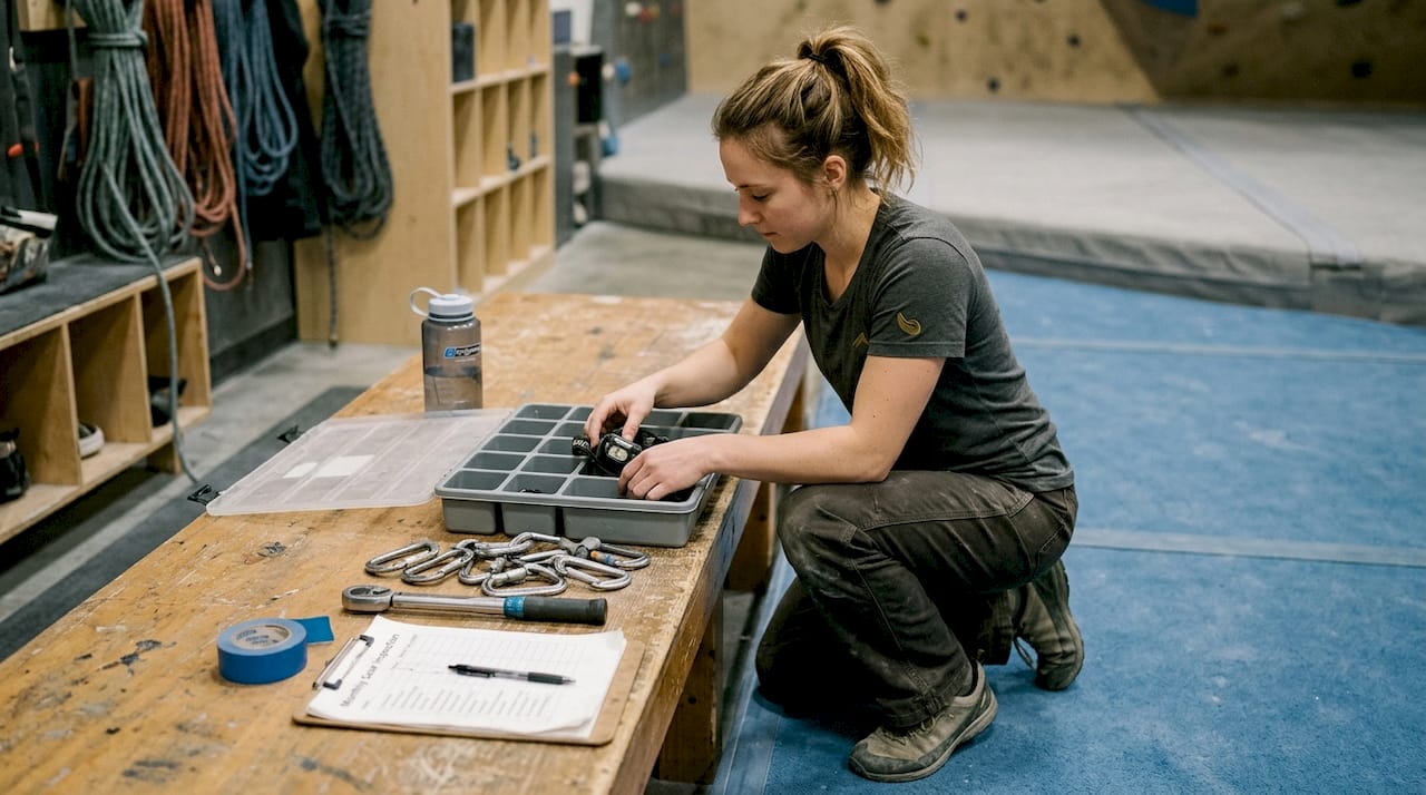 Step-by-step climbing wall inspection: gym safety guide - Gripnatic