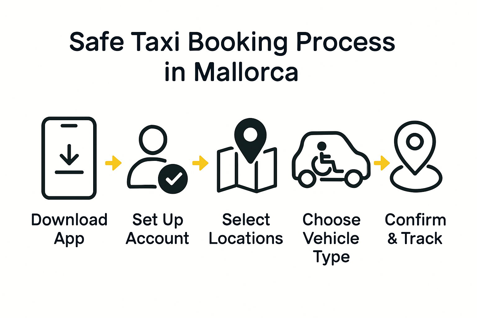 Safe Taxi Booking Process Mallorca: Step-by-Step Guide - Mallorcab