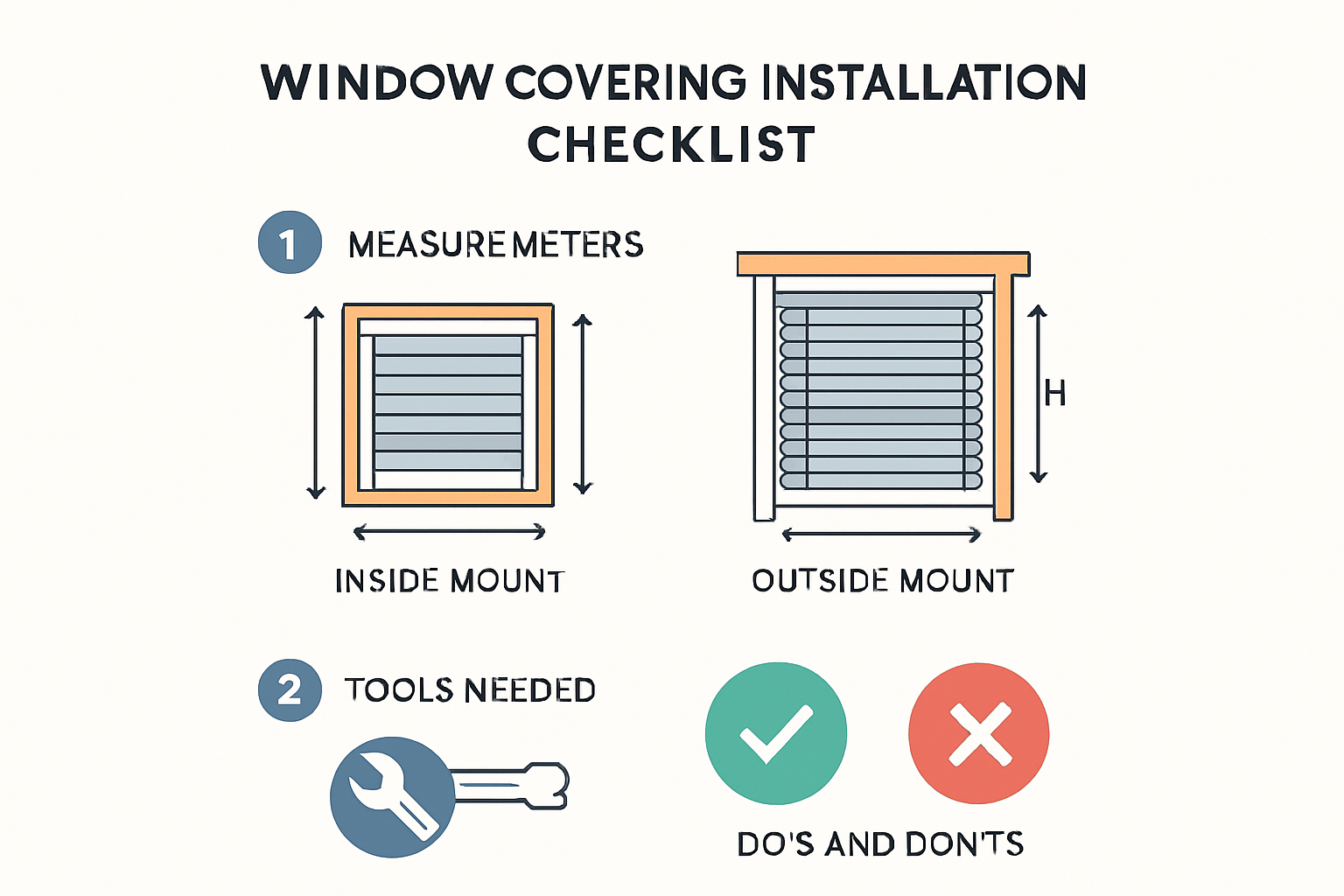 Complete Window Covering Installation Checklist 2025 - Urban Studio Designs