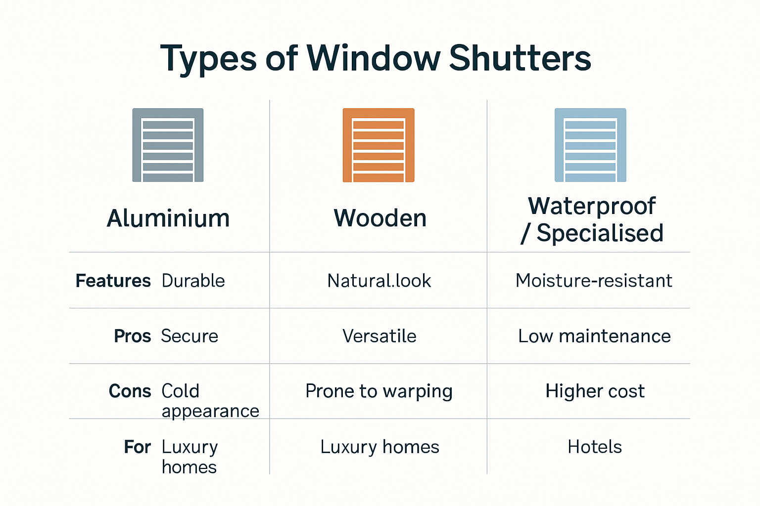 Types of Window Shutters for Luxury Homes and Hotels Durban 2025 ...