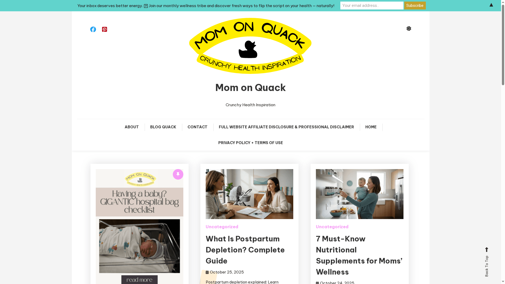 Best Postpartum Supplements 2025 – Expert Comparison - Mom on Quack