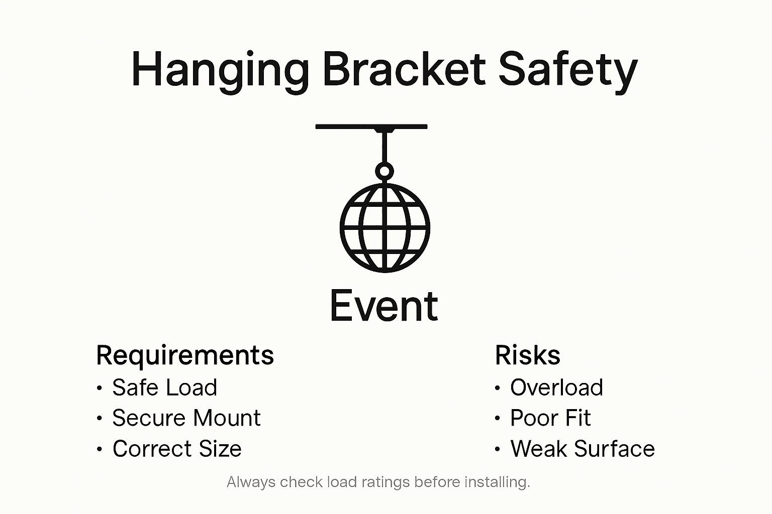 What Is a Hanging Bracket? Essential Facts for Events - Mirror Balls
