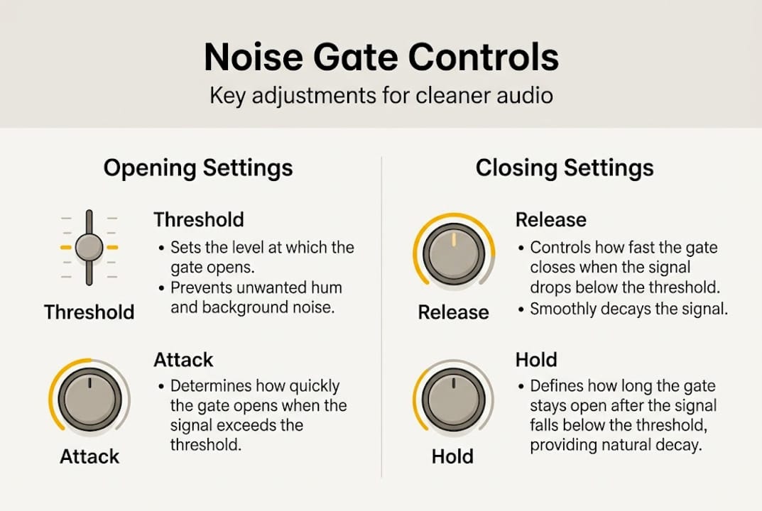 Noise gates explained: cleaner sound for every musician - MusicStreet
