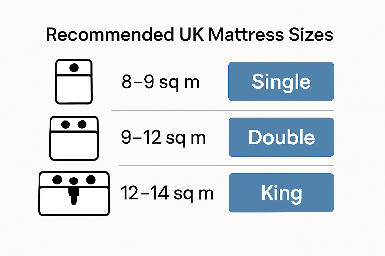 How to Choose Mattress Size 2025: Guide & Chart | Number One Beds ...