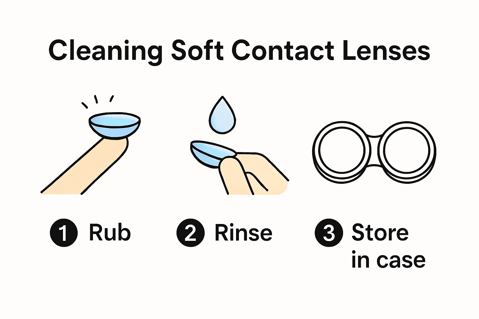 How to Clean Contact Lenses Safely (2025 Guide)