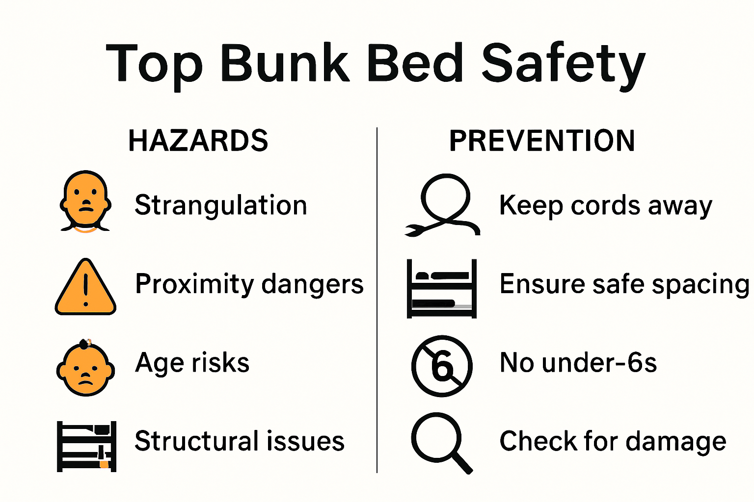 bunk bed safety rules