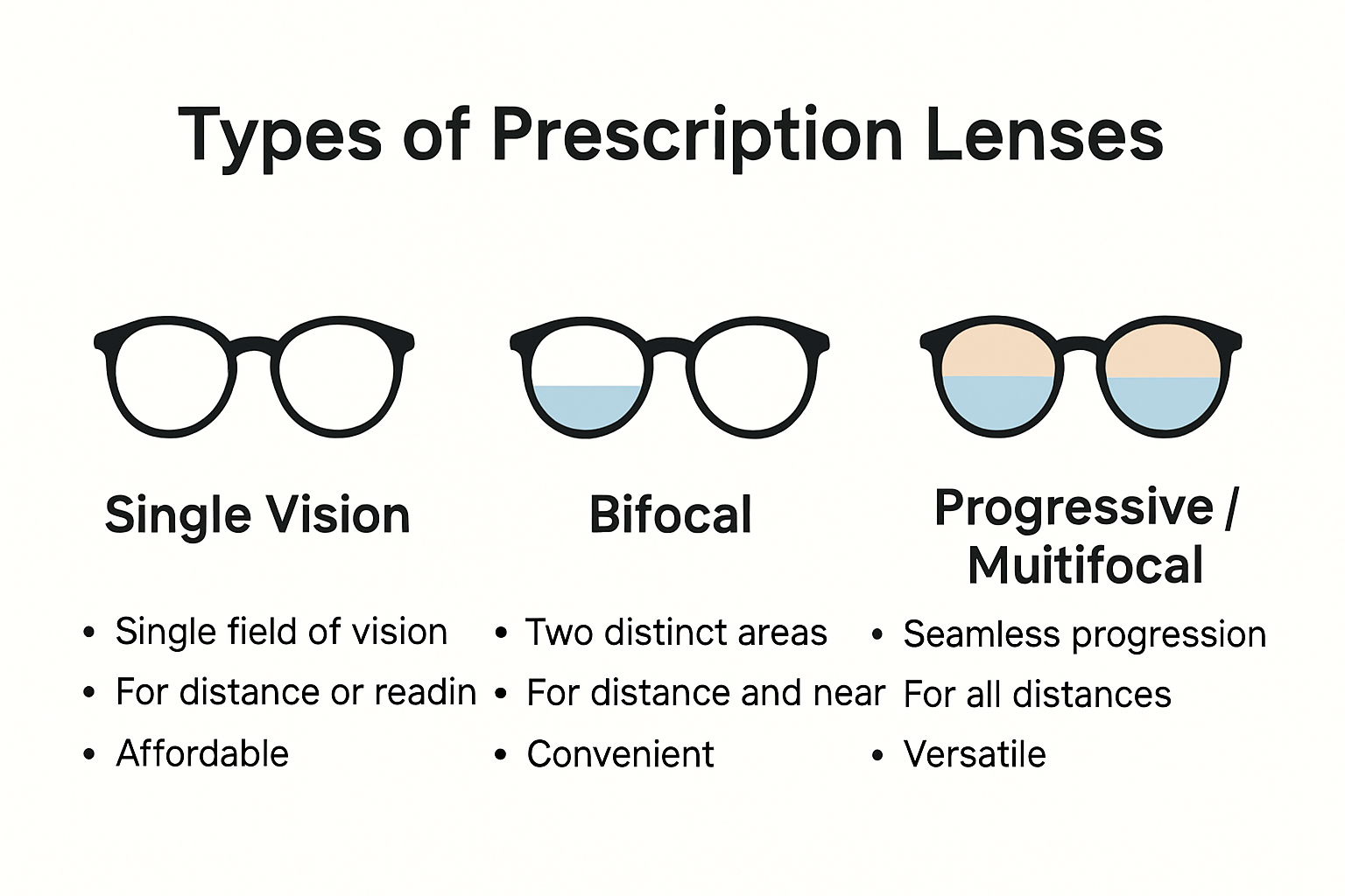 Types of Prescription Lenses: A Guide for All Lifestyles