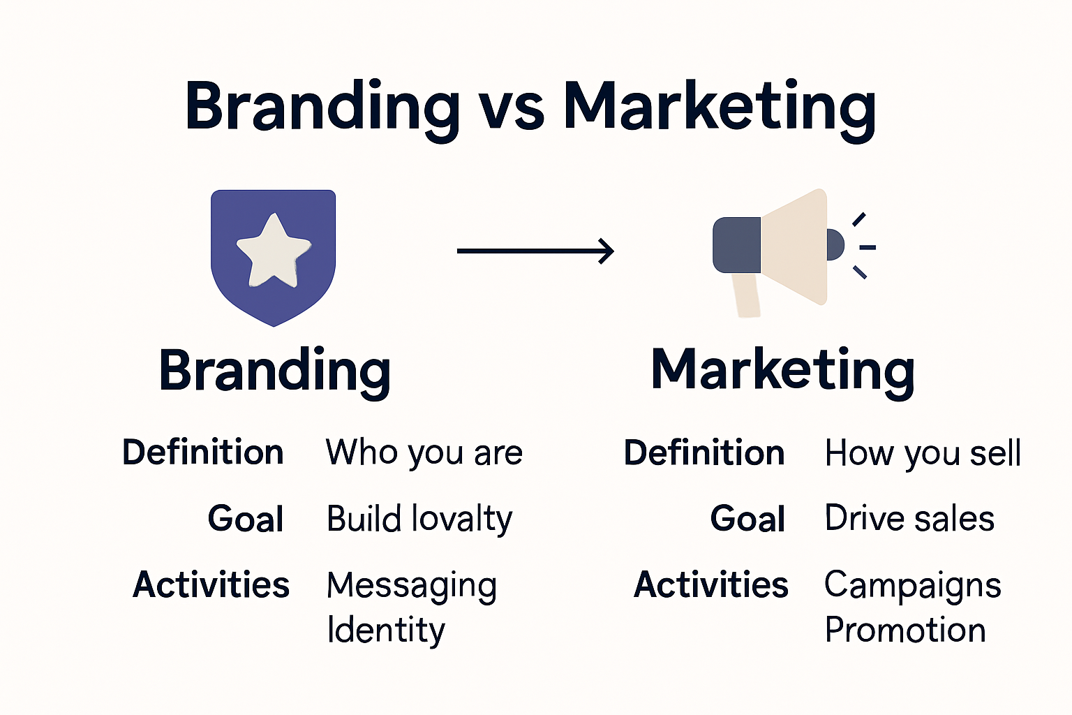 Branding vs. Marketing in 2025: A Guide for Business Leaders