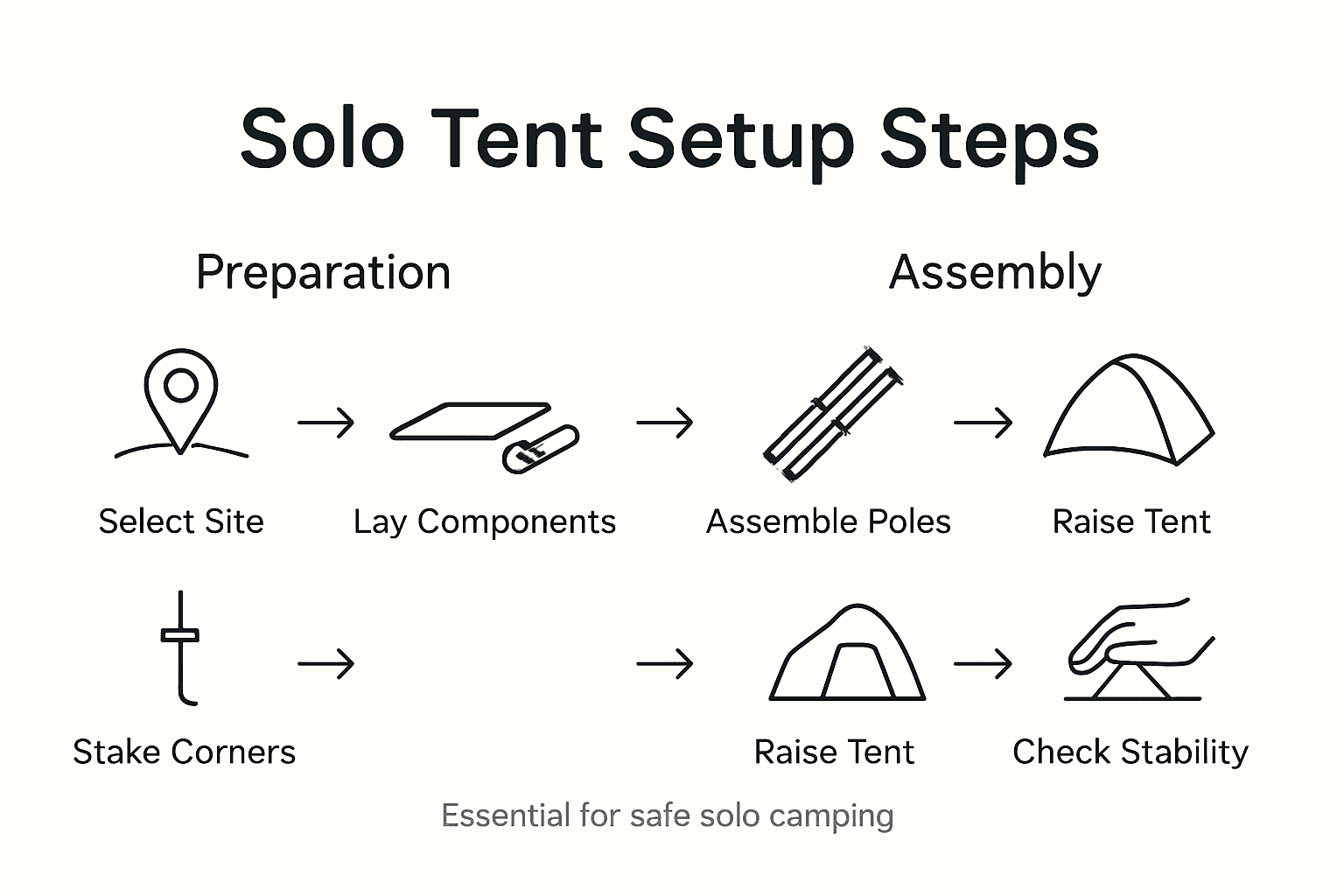How To Pitch A Tent Alone: Step-by-Step Solo Setup Guide - Tent Explorer