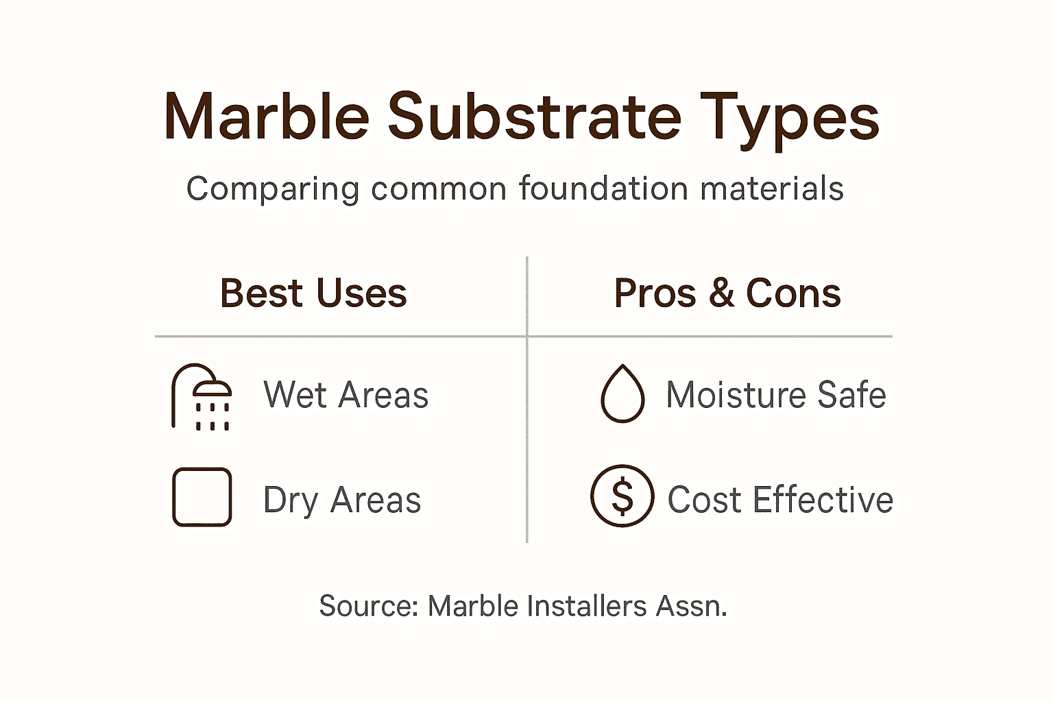 Marble Substrate With 35 Percent Fewer Failures– SurfacesGalore