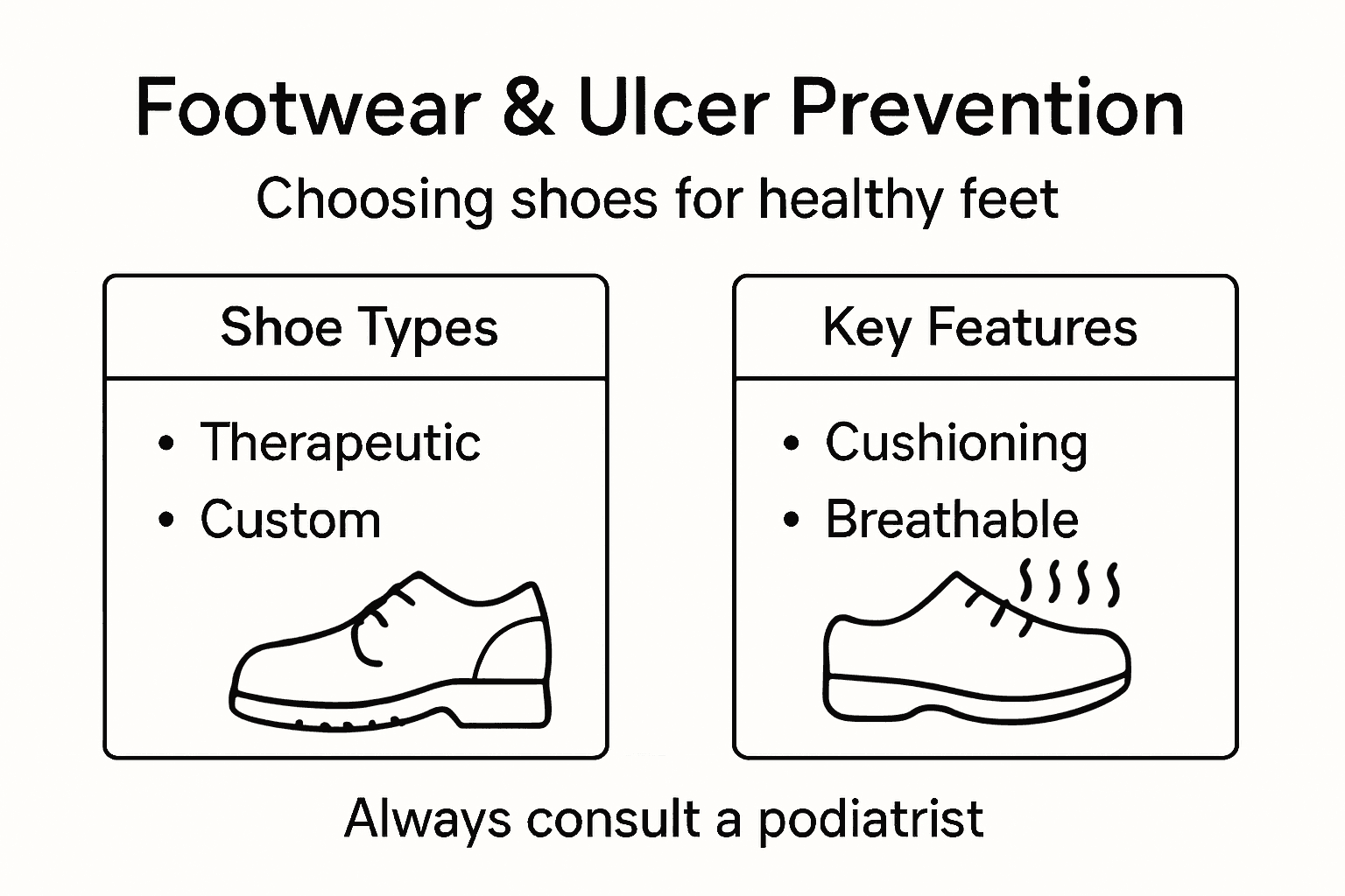 Role of Footwear in Ulcer Prevention: Foot Health Matters – YDA UK
