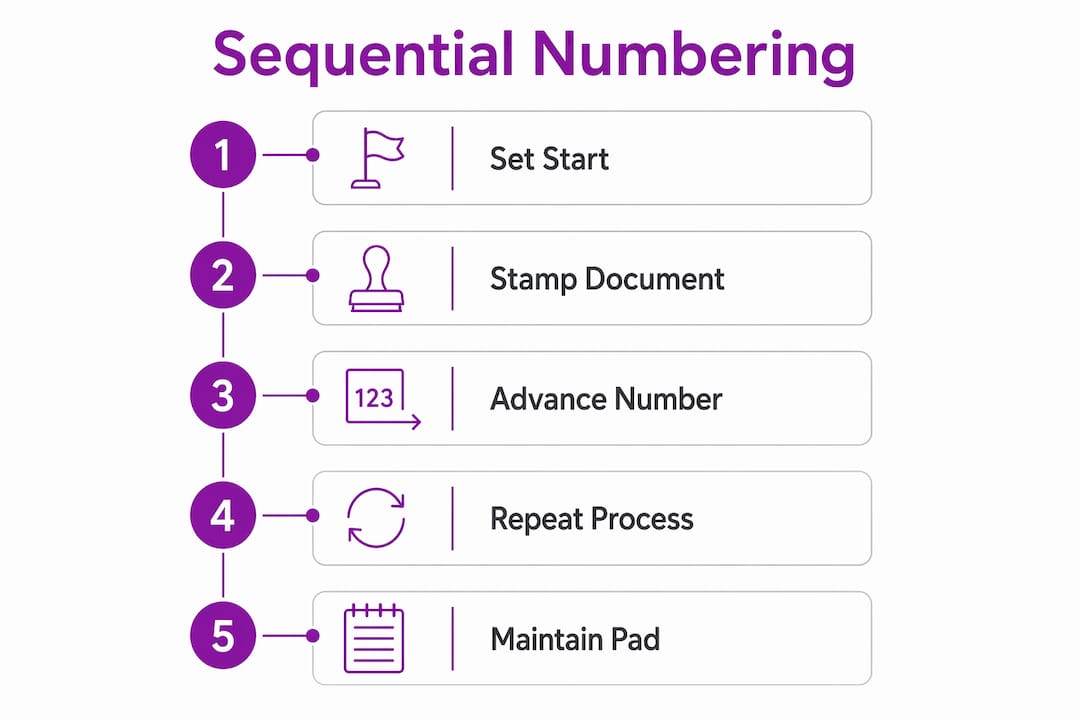 What is a sequential numbering stamp? – Stamp Design 4U