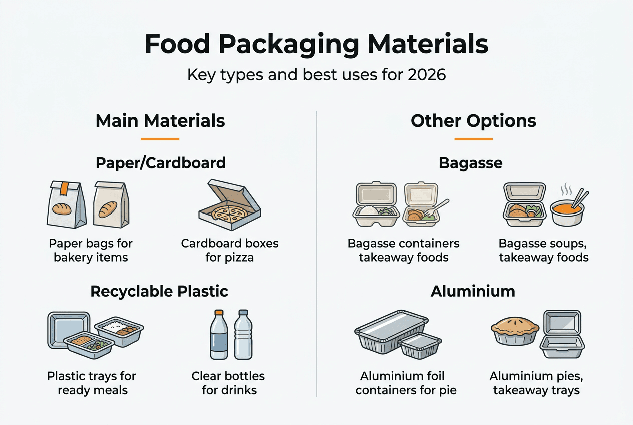 Food packaging materials guide for UK food businesses 2026 - Grab & Go ...