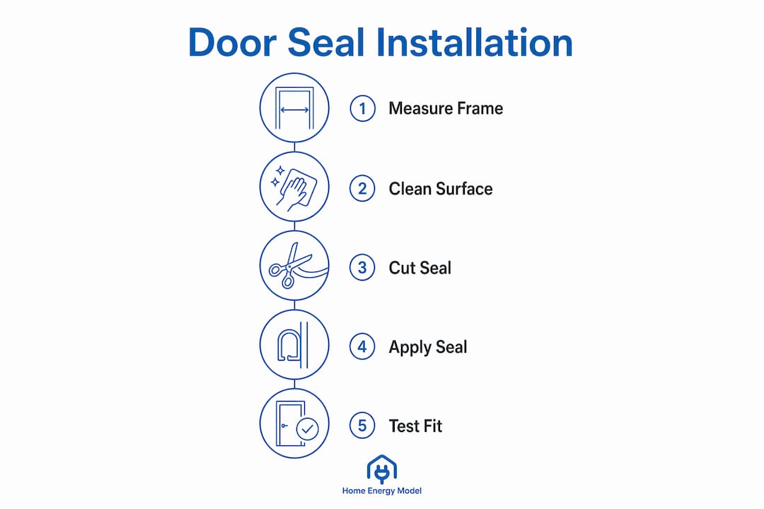 How to install door seals: a DIY guide for UK homes