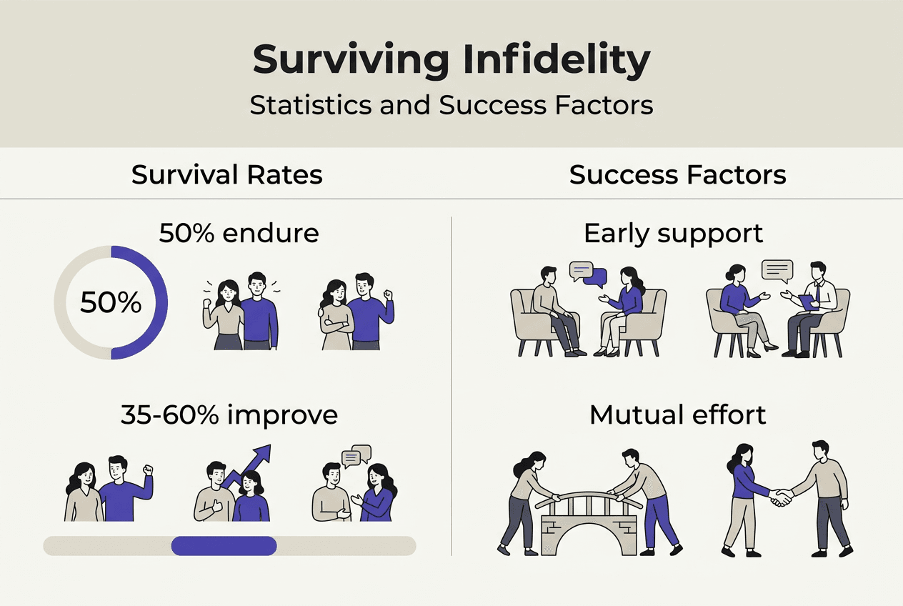 Can a relationship survive infidelity? Expert guide 2026