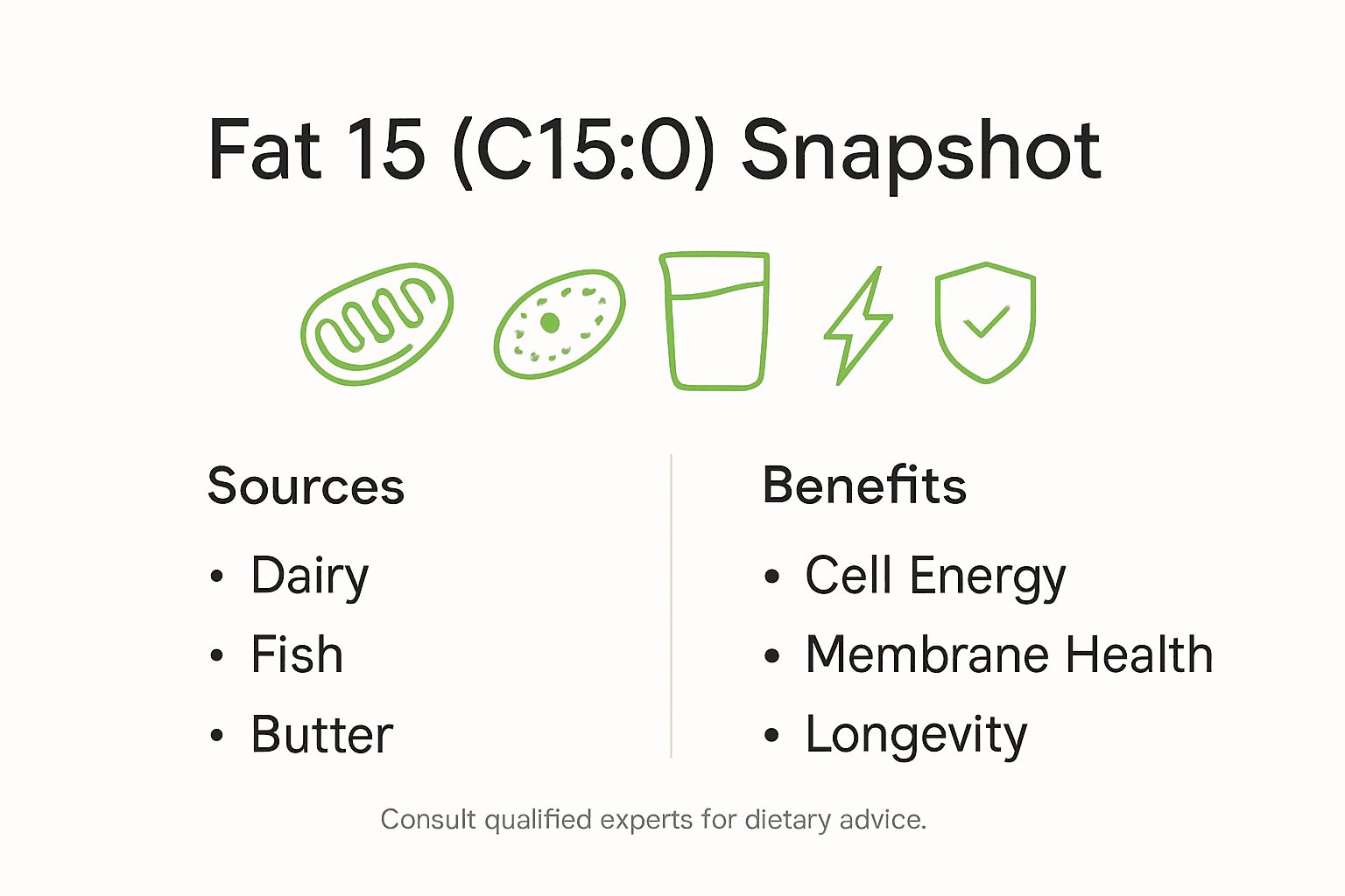 Pentadecanoic Acid (Fat 15, C15:0) – A Healthy Fat – VitaMondo