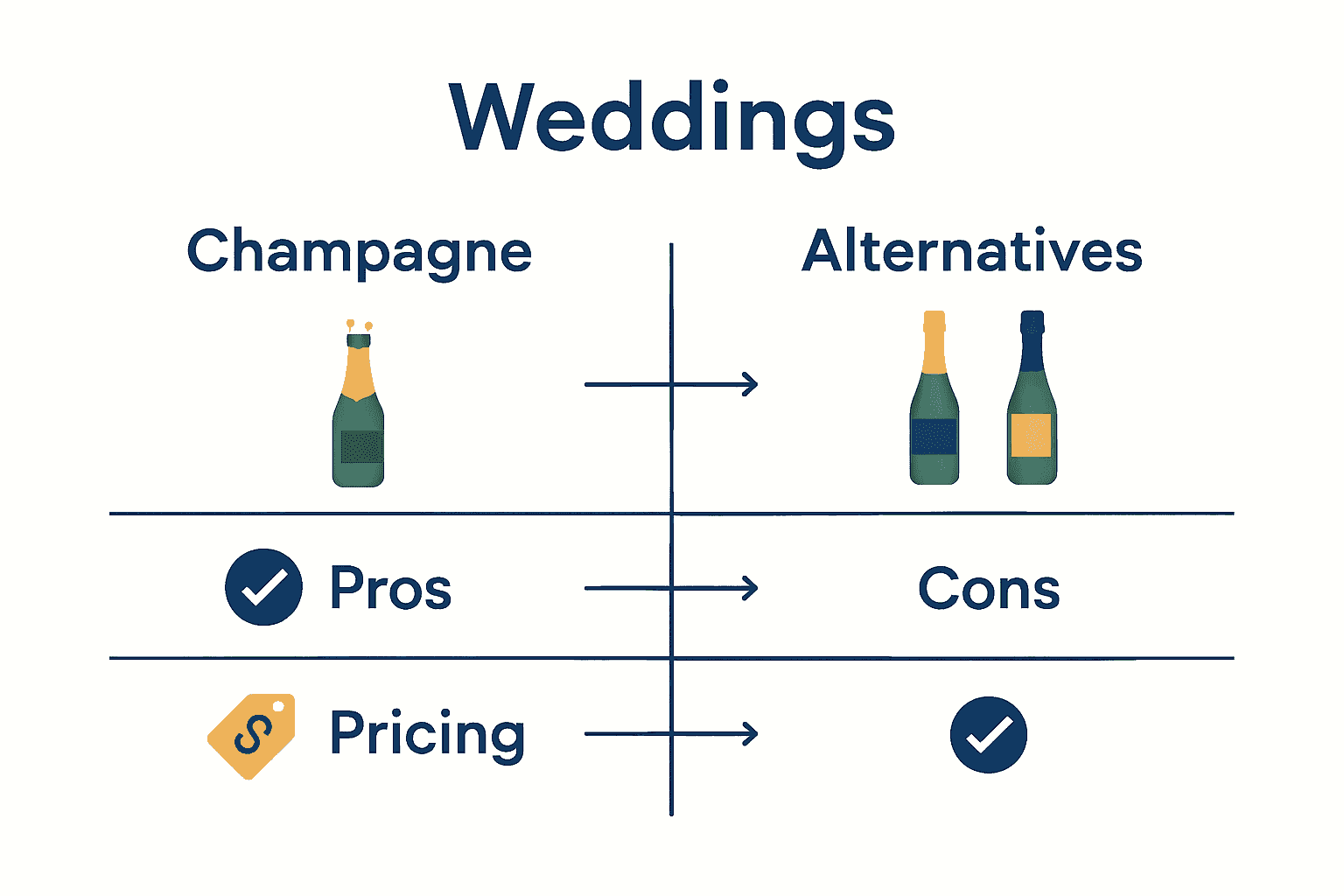 Champagne at Weddings: Symbolism, Uses & Towers