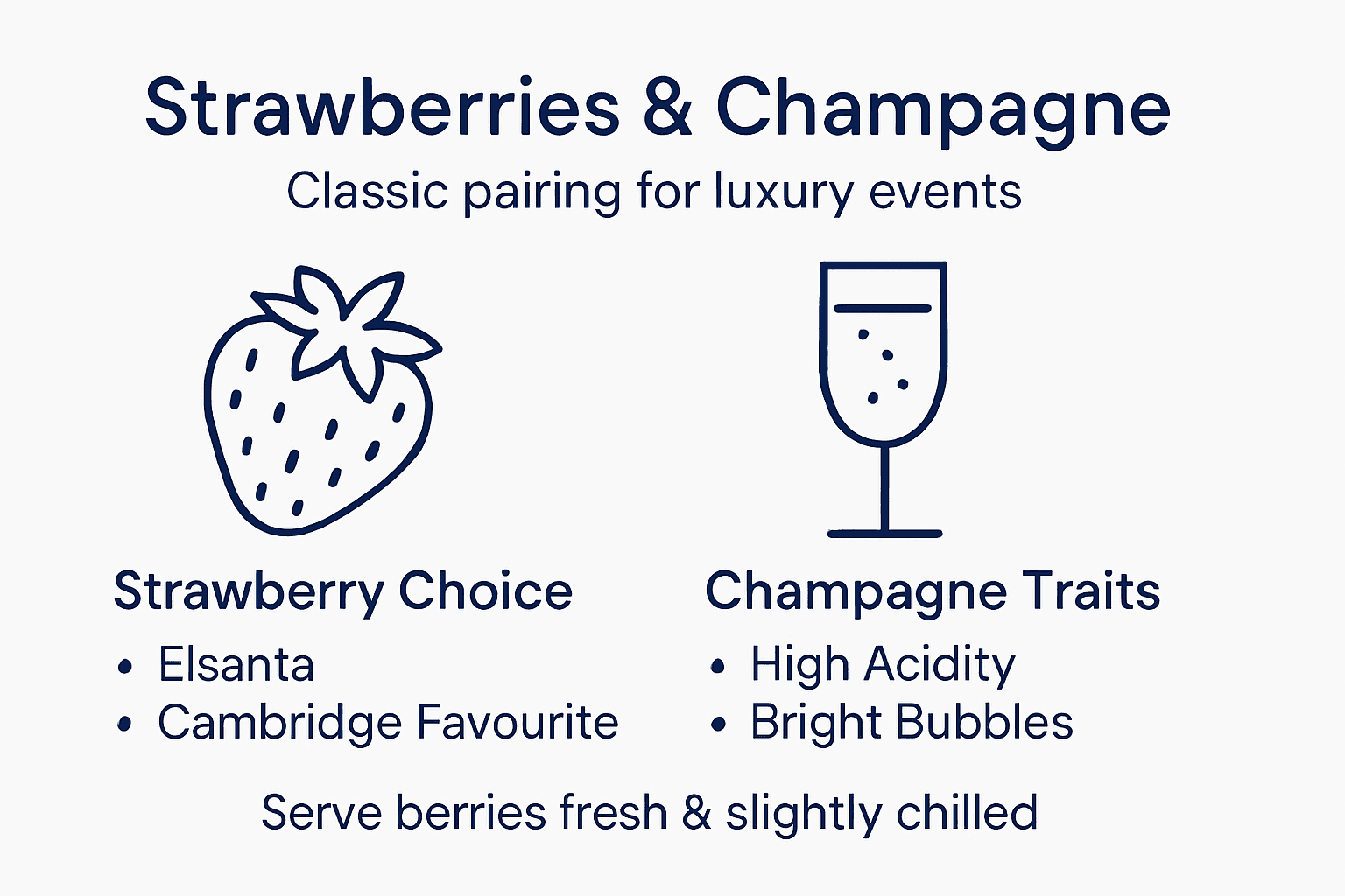 Strawberries in Champagne: Elevating Luxury Events - Champagne Tower Hire