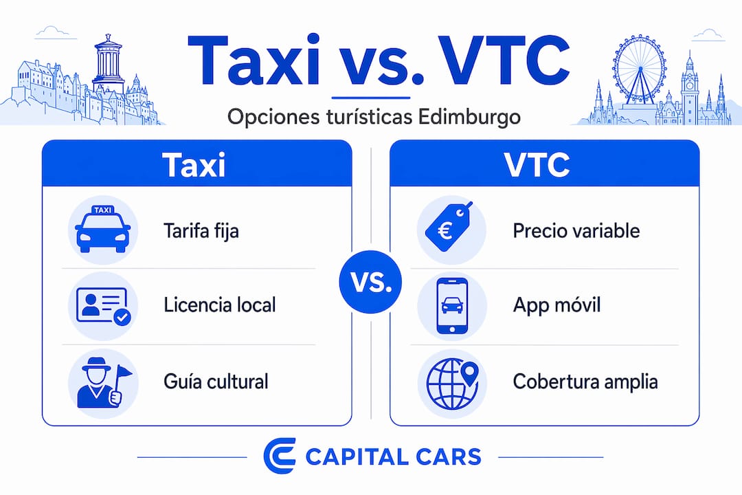 Rol del taxi en turismo local: guía para Edimburgo