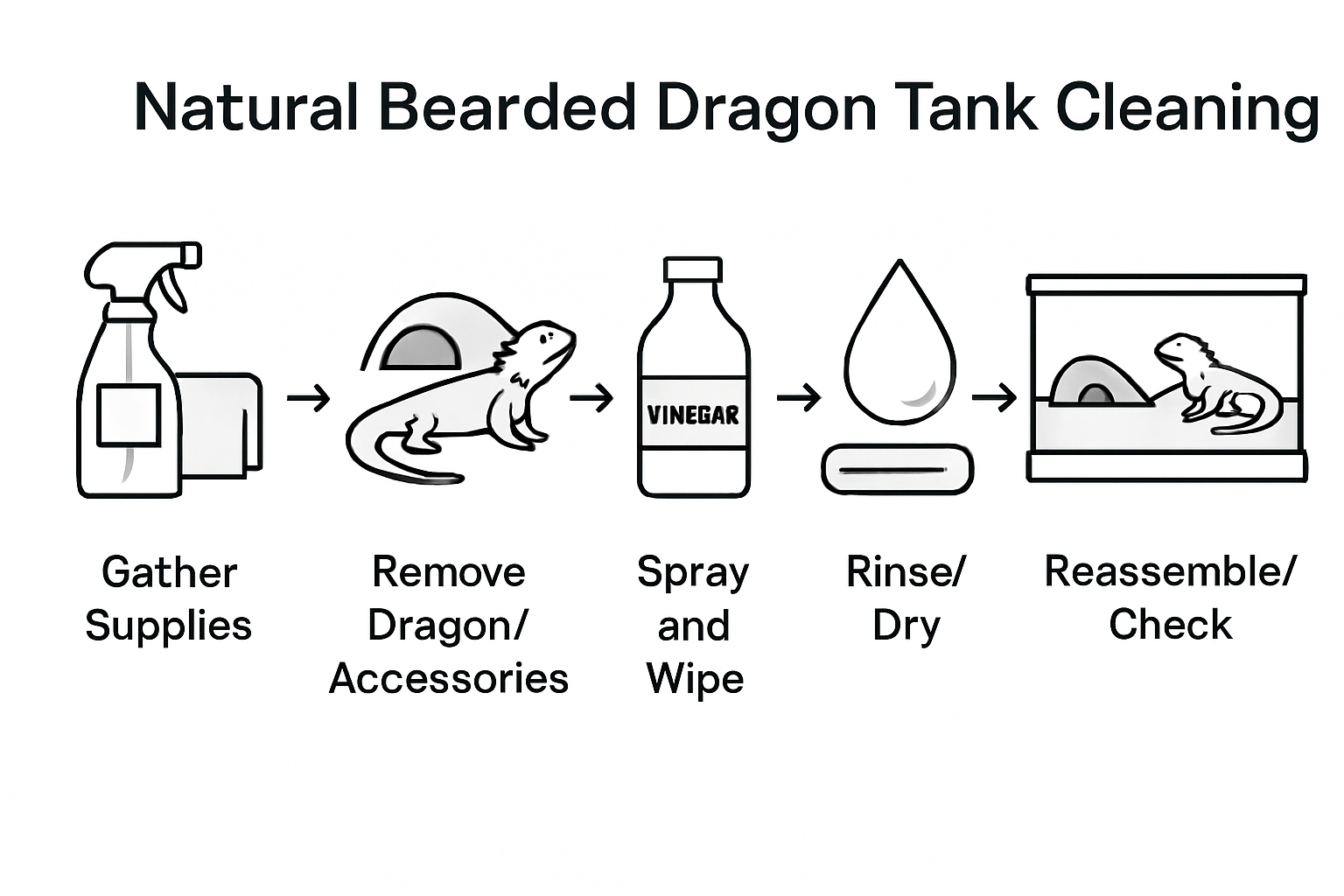 How to Clean Bearded Dragon Tank Naturally Step-by-Step