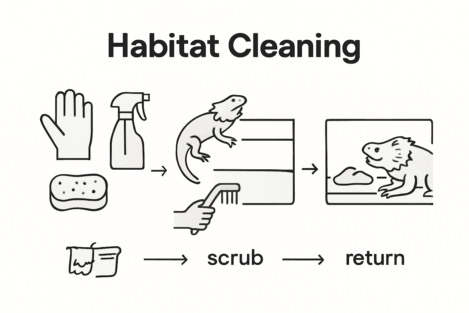 Step by Step Bearded Dragon Cleaning for Healthy Pets