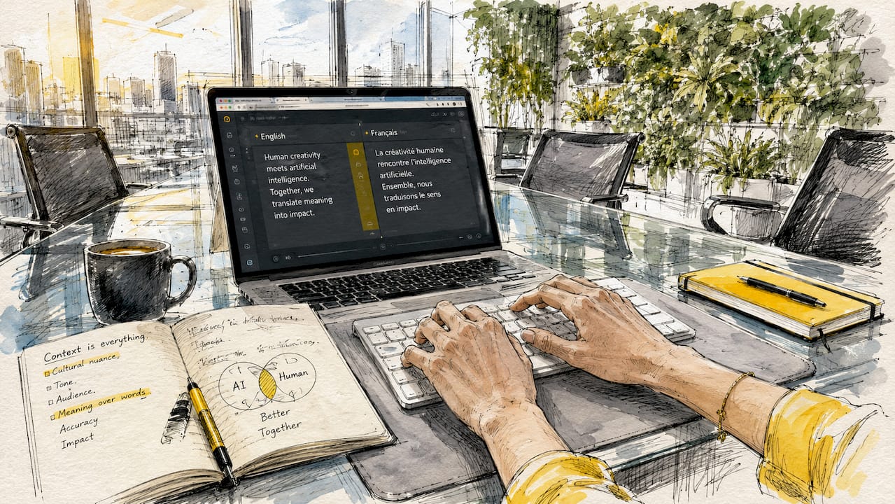 AI+HUMAN Workflow: Wie er präzise Übersetzungen sichert