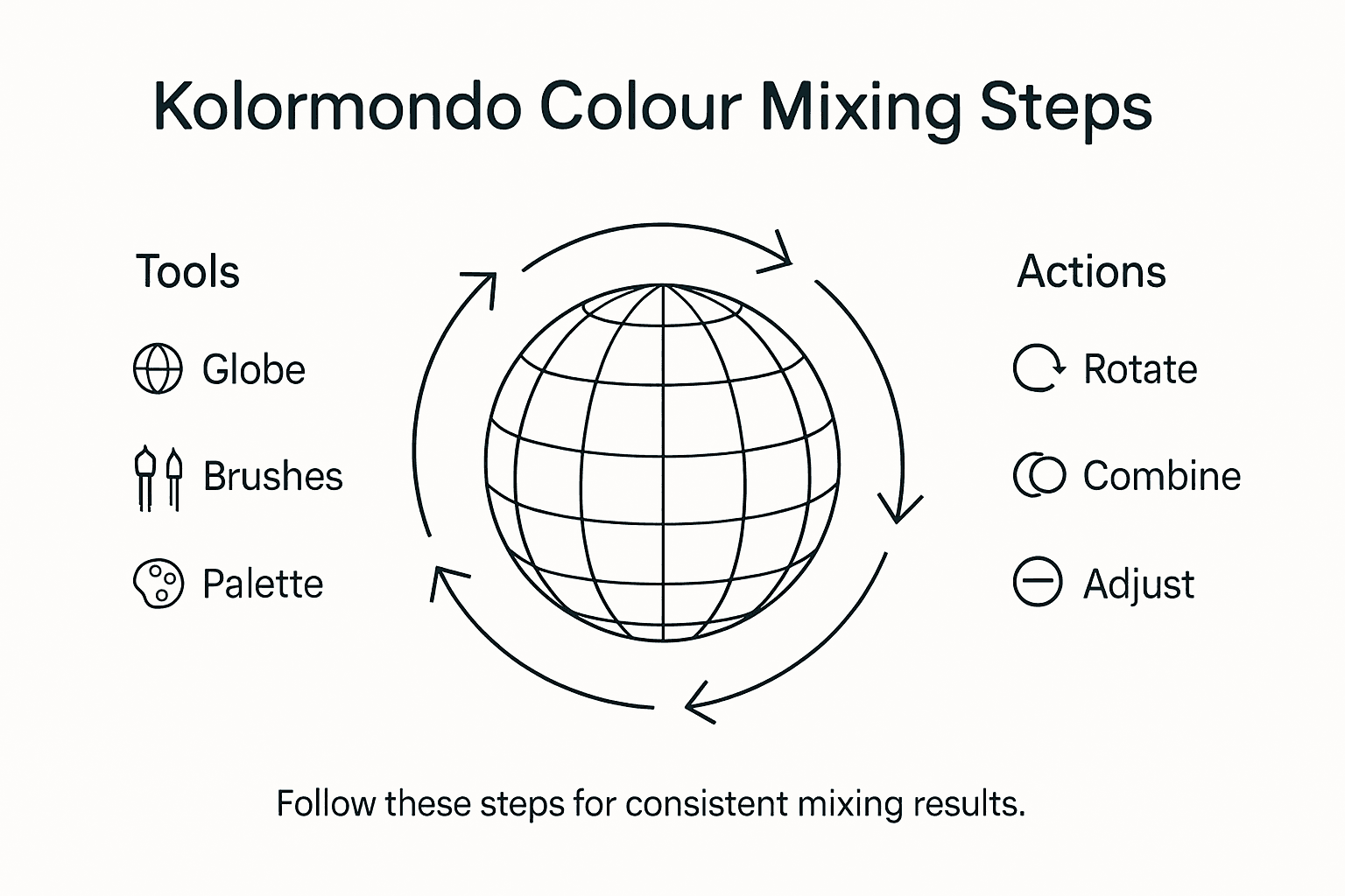 Colour Mixing Guide for Designers Using Kolormondo